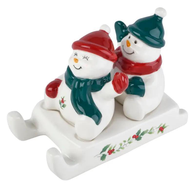 Salt & Pepper Snowman Sled – Olive Herb Co